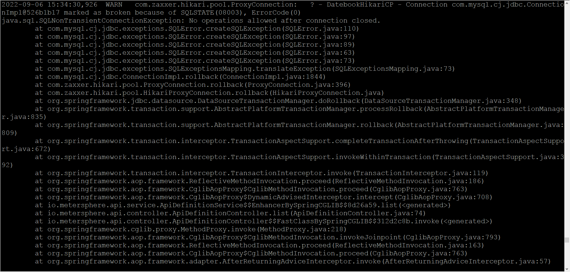 [BUG]切换页面，点击项目等操作都出现错误提示，无法使用！！！ · Issue #17714 · metersphere/metersphere · GitHub