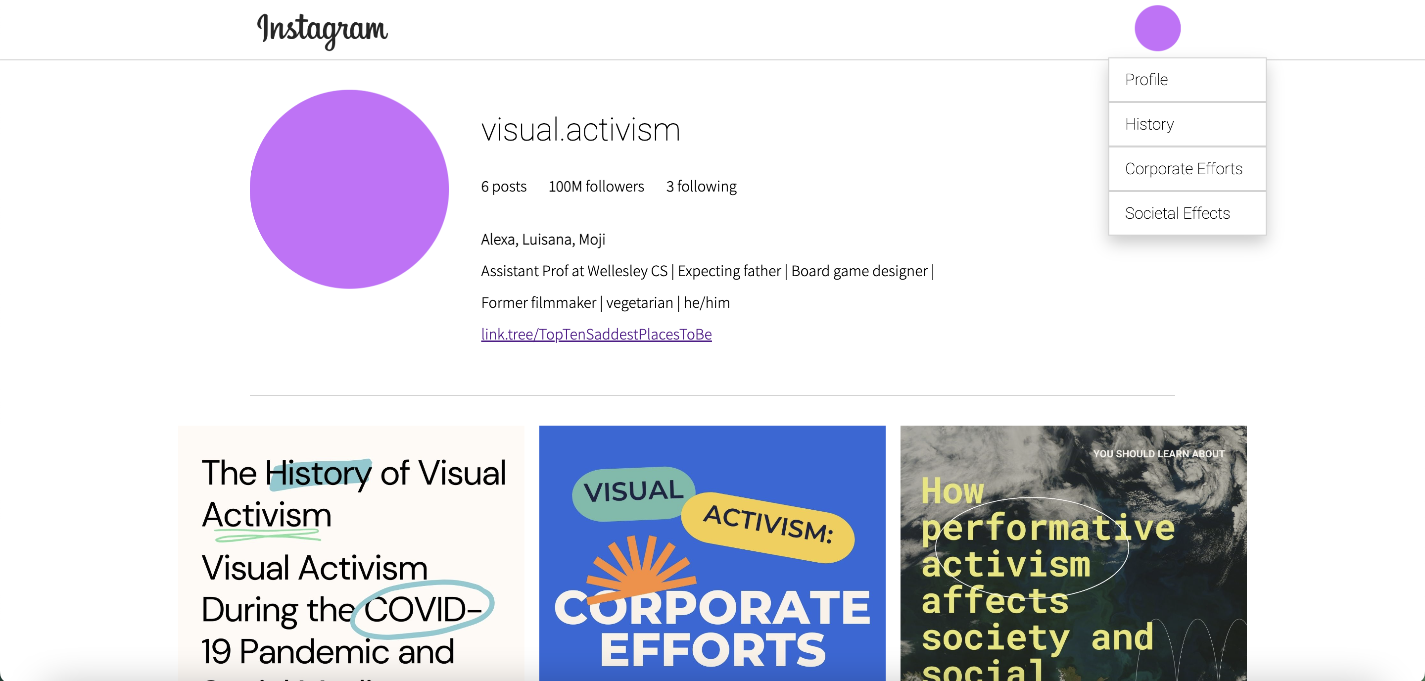 GitHub - alexamichela/visualActivism: a website displaying research on ...