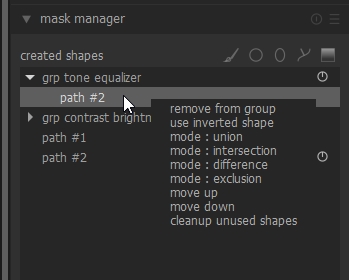 Mask selected via Mask manger has no way to get deselected/removed from ...