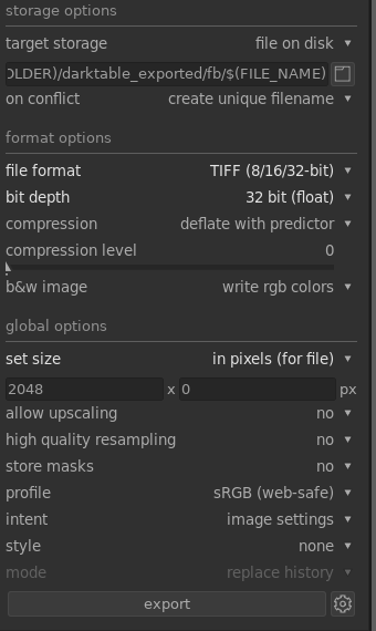 Exported 32bit tif file does not look like the raw edit · Issue #7031 · darktable-org/darktable ...