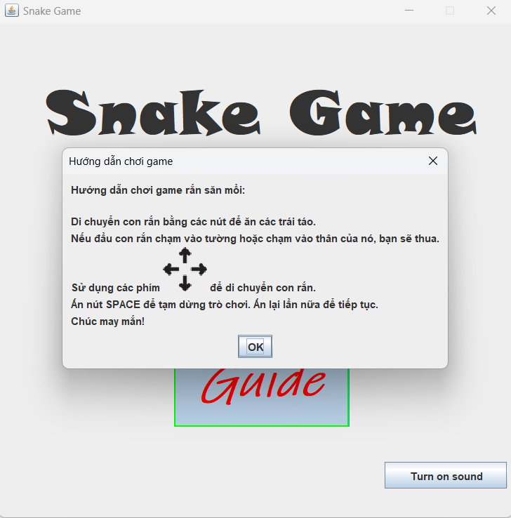 GitHub - iKyel/SnakeGame_Nhom9_CNTT5: Trò chơi con rắn (Snake Game) bằng ngôn ngữ Java
