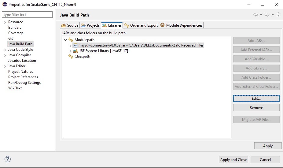 GitHub - iKyel/SnakeGame_Nhom9_CNTT5: Trò chơi con rắn (Snake Game) bằng ngôn ngữ Java