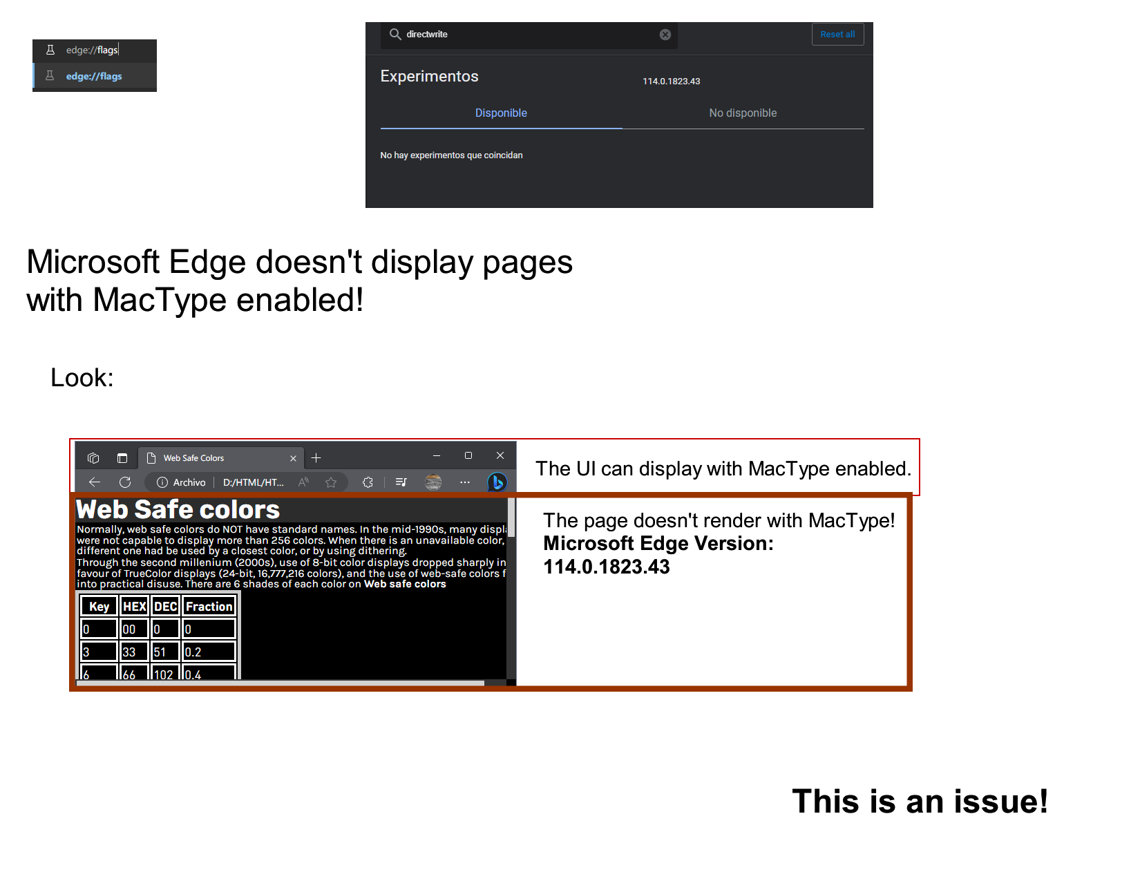 Microsoft Edge Issue When Rendering Text · Issue 947 · Snowie2000mactype · Github 3173