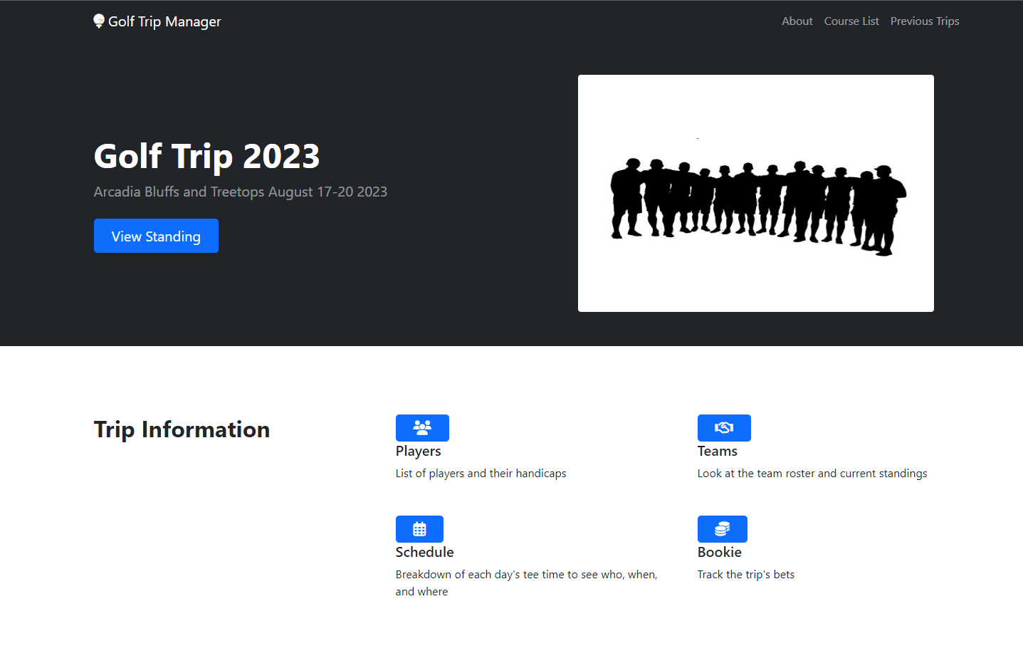 GitHub - egkennedy93/Golf_Project: Track golf outing events