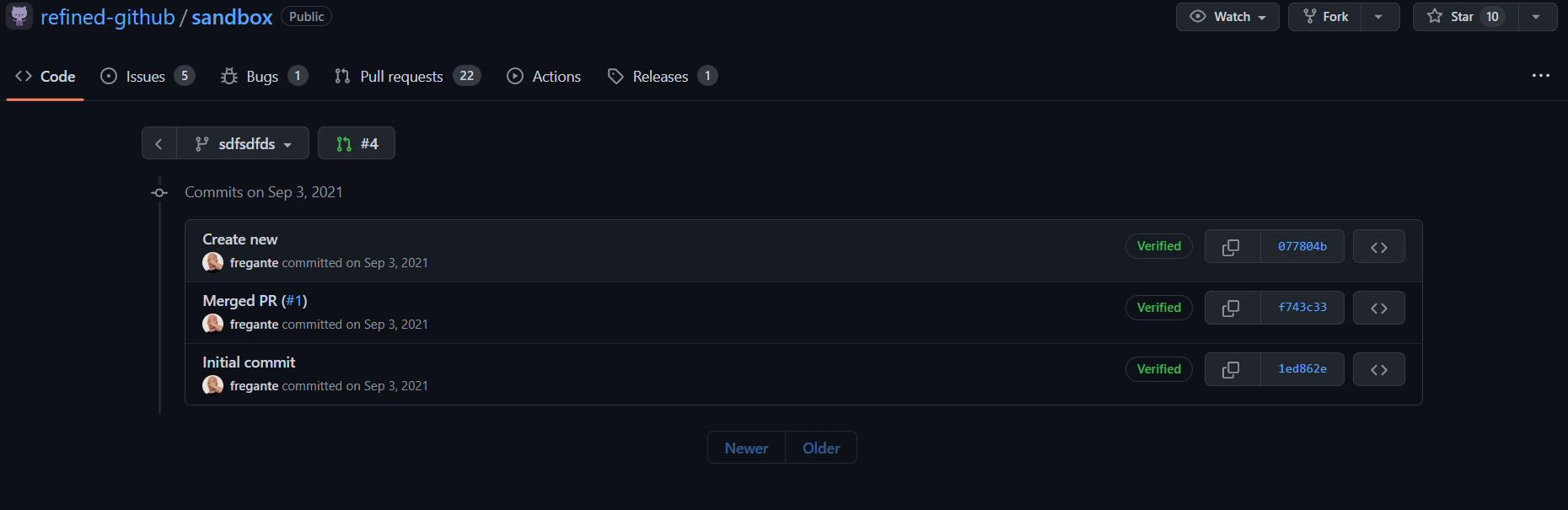 `list-prs-for-branch` broken · Issue #6309 · refined-github/refined-github · GitHub