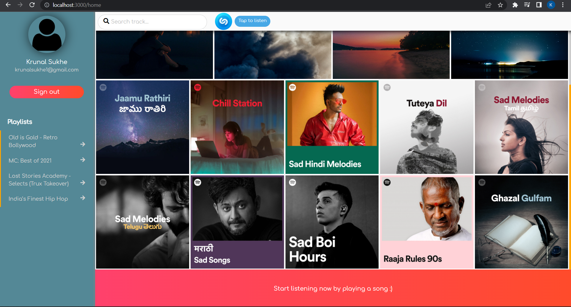 GitHub - krunalsukhe/Spotify-X-Shazam