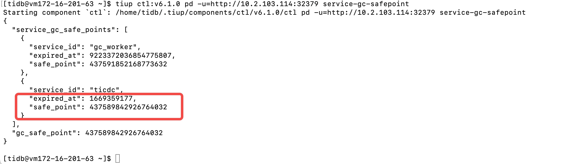 After the changefeed is removed, the registration information of the PD is not cleared, and the ...