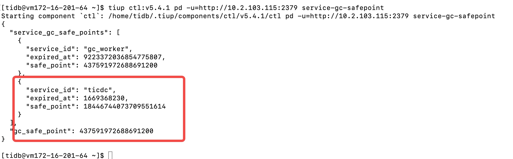After the changefeed is removed, the registration information of the PD is not cleared, and the ...