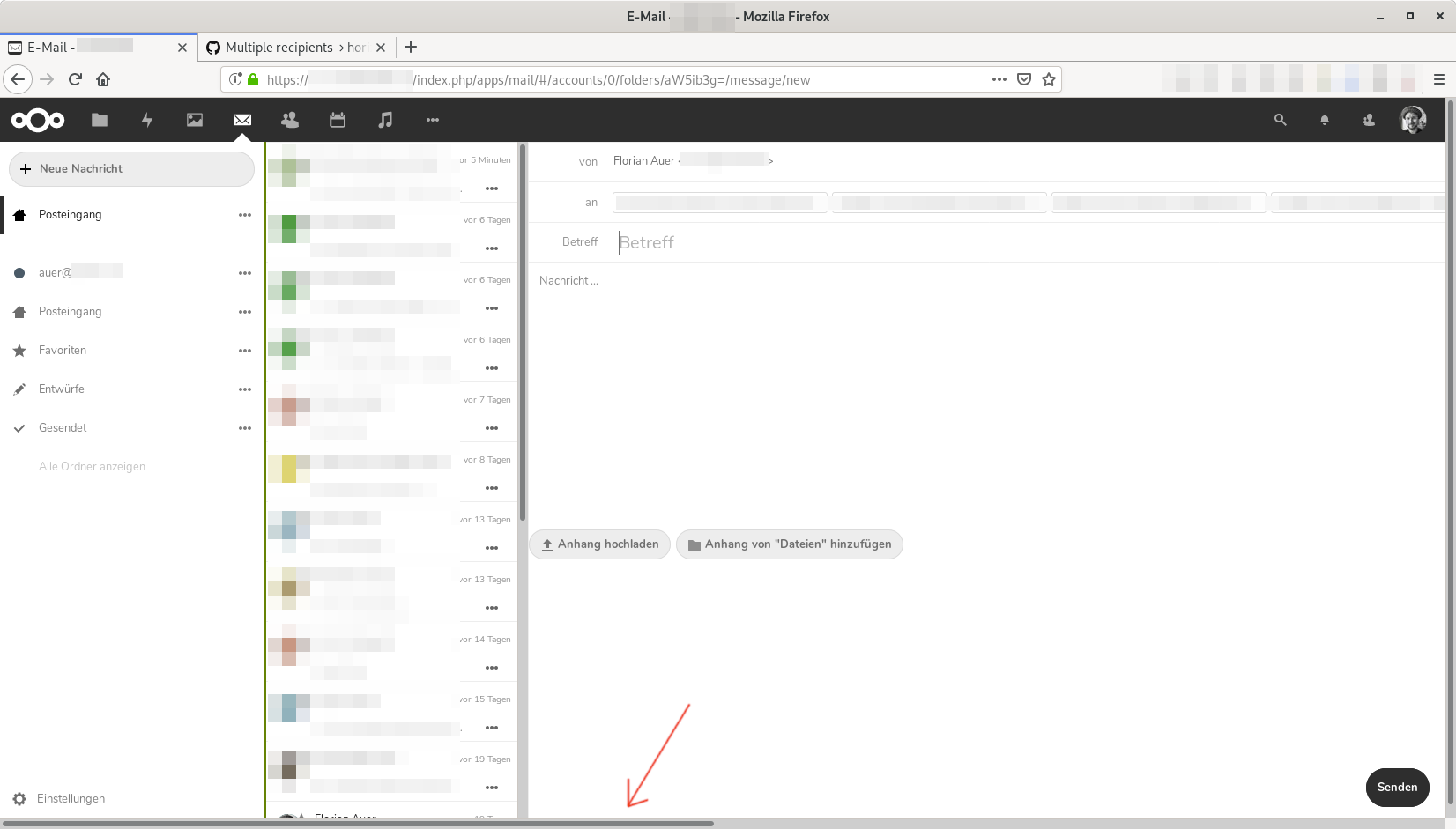 Multiple recipients → horizontal scrollbar · Issue #1861 · nextcloud/mail · GitHub
