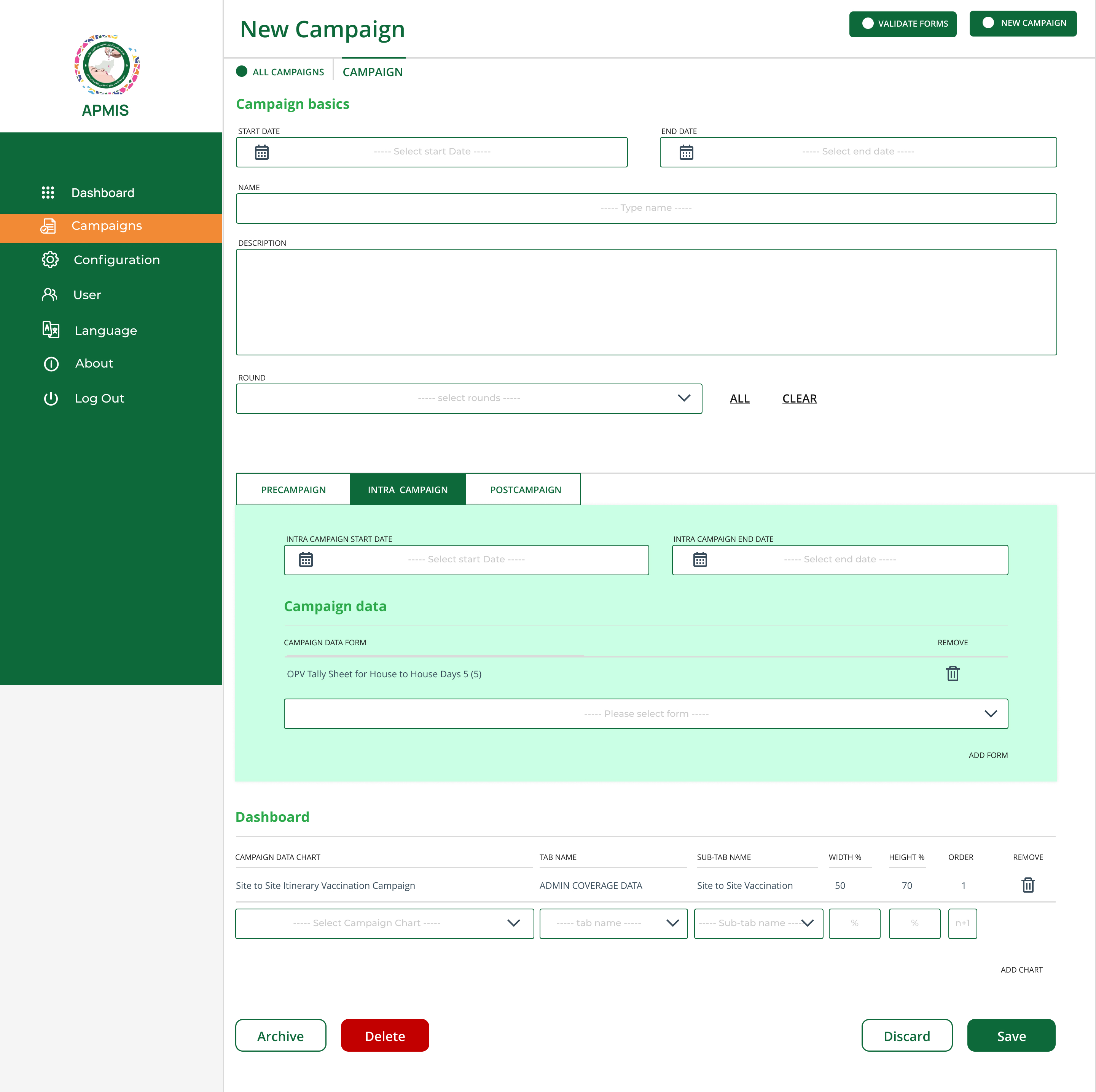 Redesign Campaigns > Campaigns > Edit/New Campaign page · Issue #102 · AFG-Polio-Data/APMIS ...