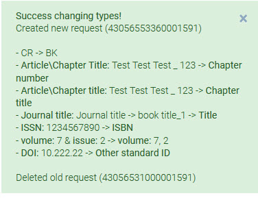 Article to Book chapter - stopped working - urgent! · Issue #14 · ExLibrisGroup/Cloud-App-Change ...