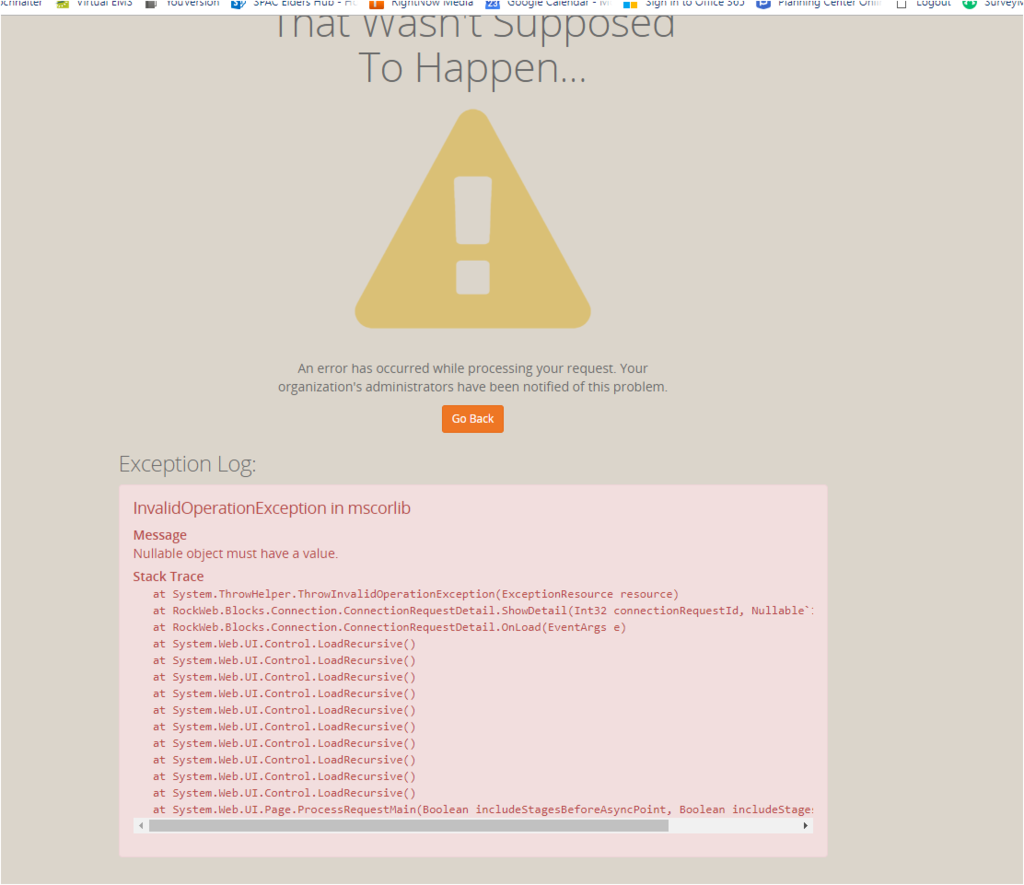 Connection Request Detail block does not handle errors gracefully · Issue #2524 ...