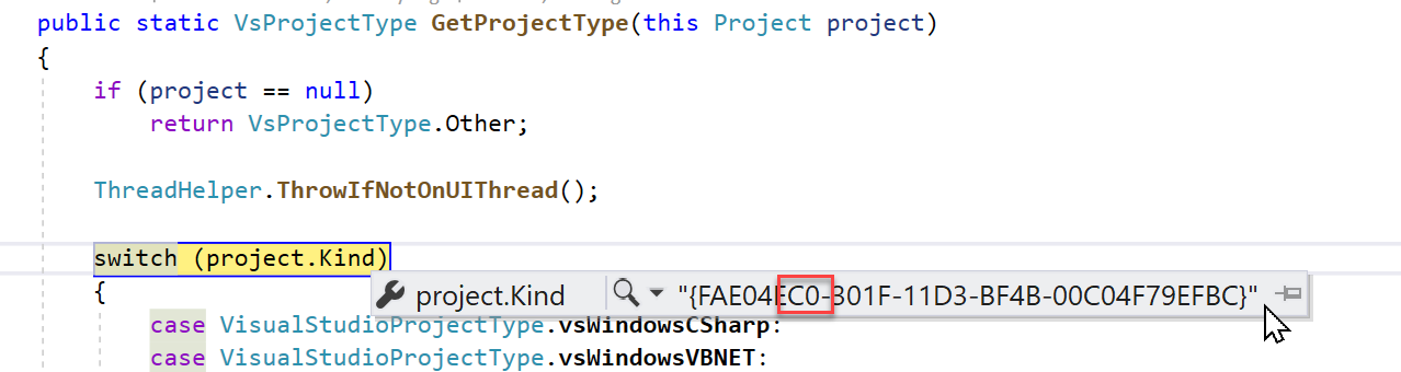 ProjectTypes.CSHARP GUID is incorrect · Issue #221 · VsixCommunity ...