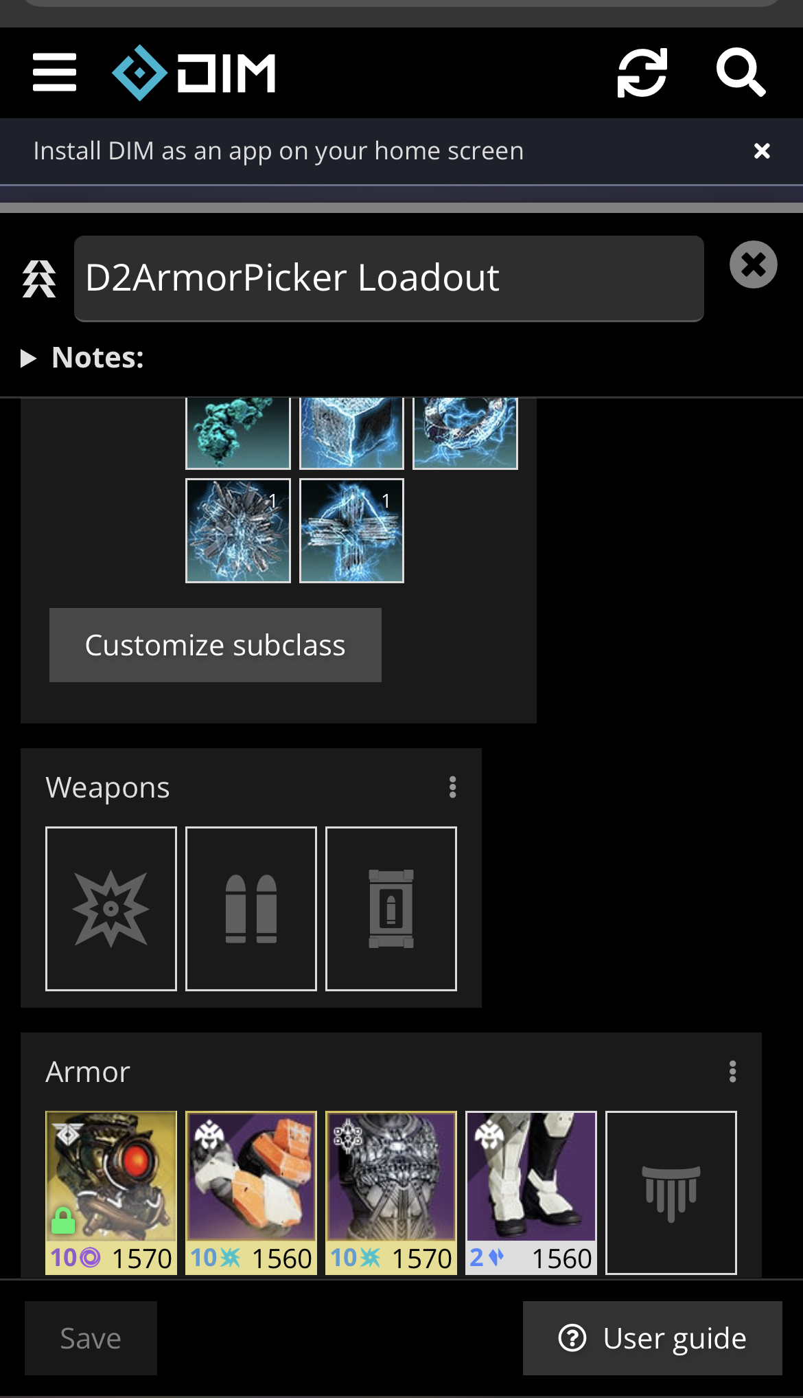 Will not let me save from d2armorpicker · Issue #8651 ...