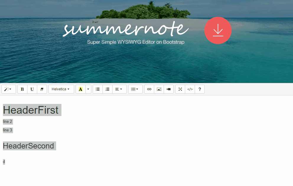 line sort order get lost when change of style happens · Issue #4518 · summernote/summernote · GitHub