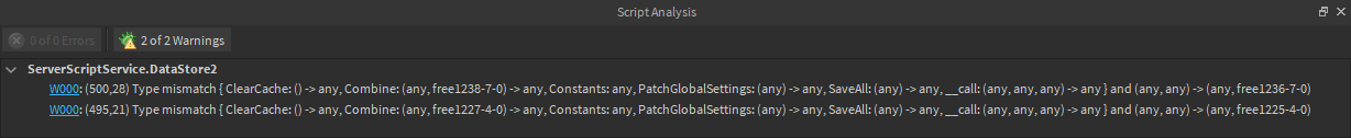 Type mismatch warning · Issue #104 · Kampfkarren/Roblox · GitHub