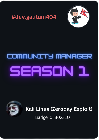 devsdenepal (Dev. Gautam Kumar) · GitHub
