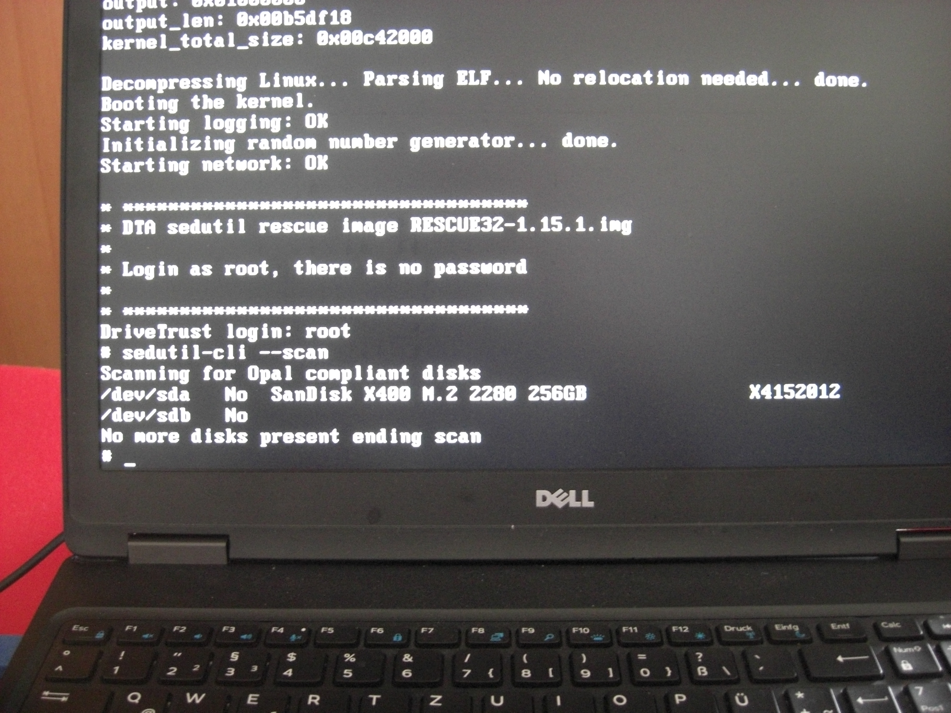 Support SanDisk X400 M 2 2280 256GB Issue 248 Drive Trust Alliance