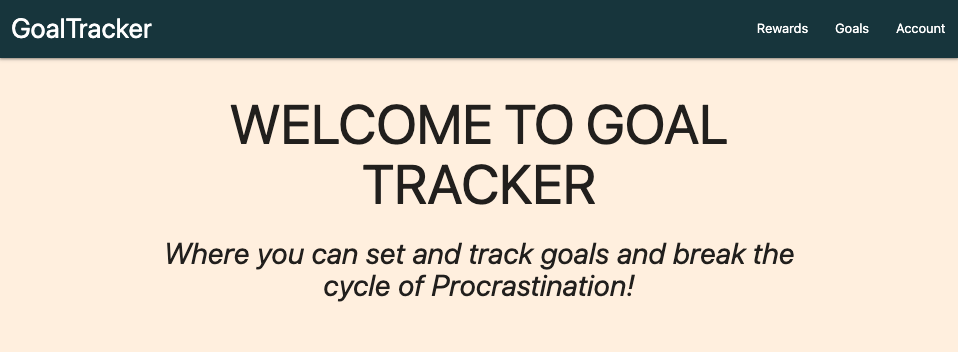 GitHub - smkelly1691/goaltracker