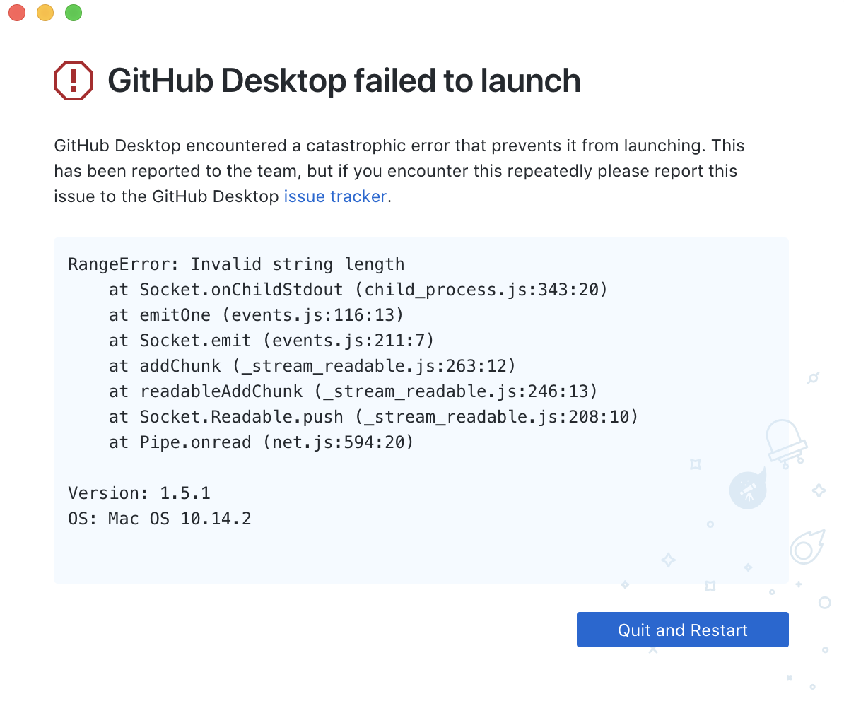 Invalid string length error upon launching desktop · Issue #6600 · desktop/desktop · GitHub