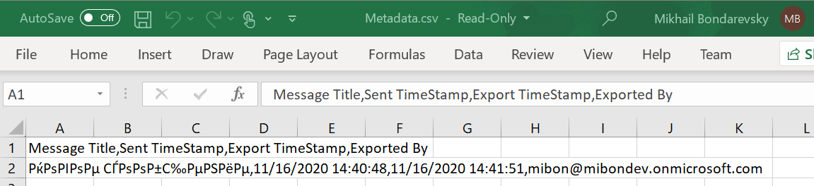 Export messages delivery report. Encoding issues in csv files. · Issue #260 · OfficeDev ...