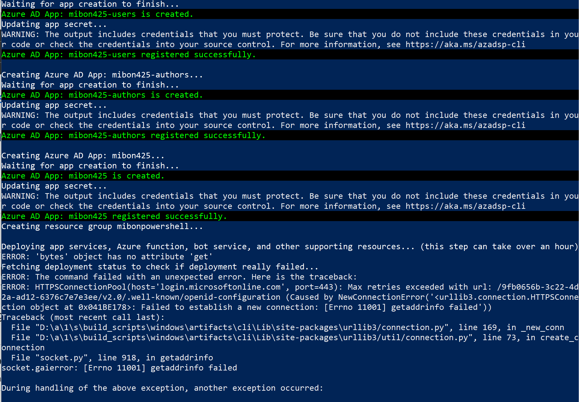Power Shell deployment reliability · Issue #543 · OfficeDev/microsoft ...