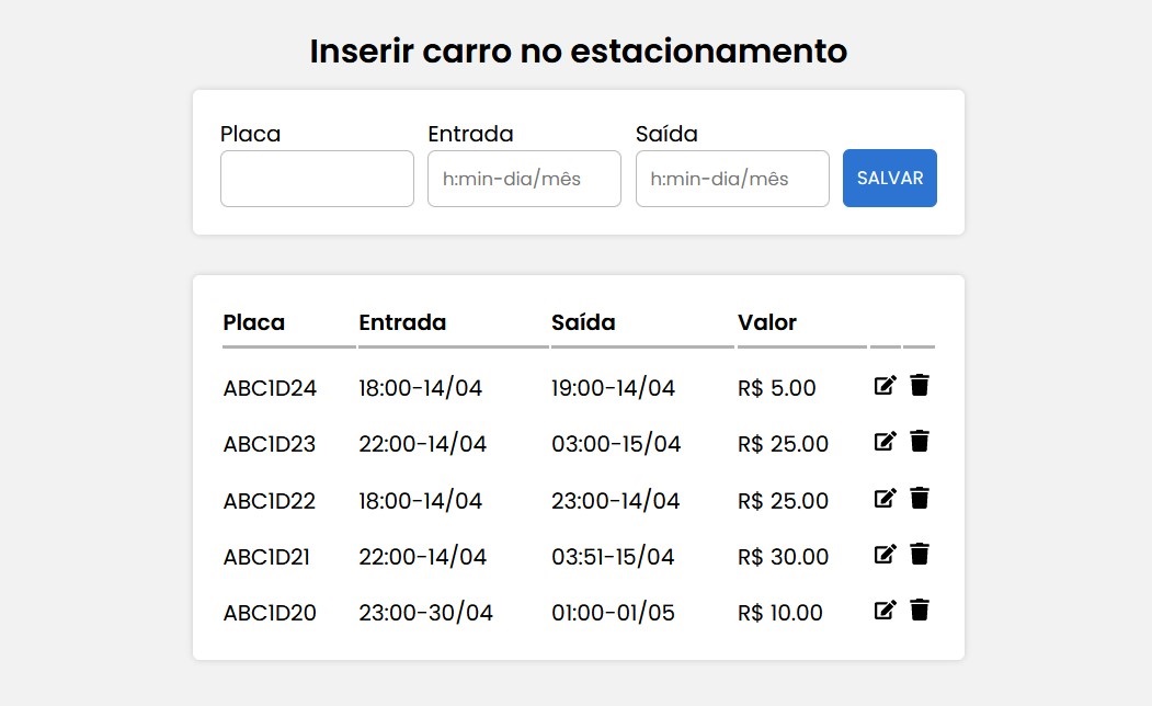 GitHub - JordanoXavier/desafioForte: Sistema de gerenciamento de estacionamento desenvolvido com ...