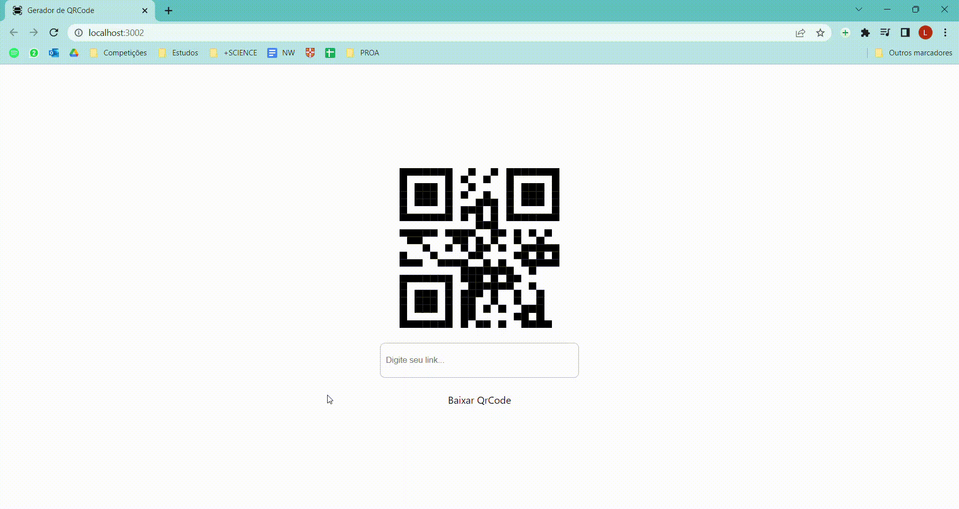 Github Lisandrascprojeto02 Reactjs Gerador De Qrcode Com React Js