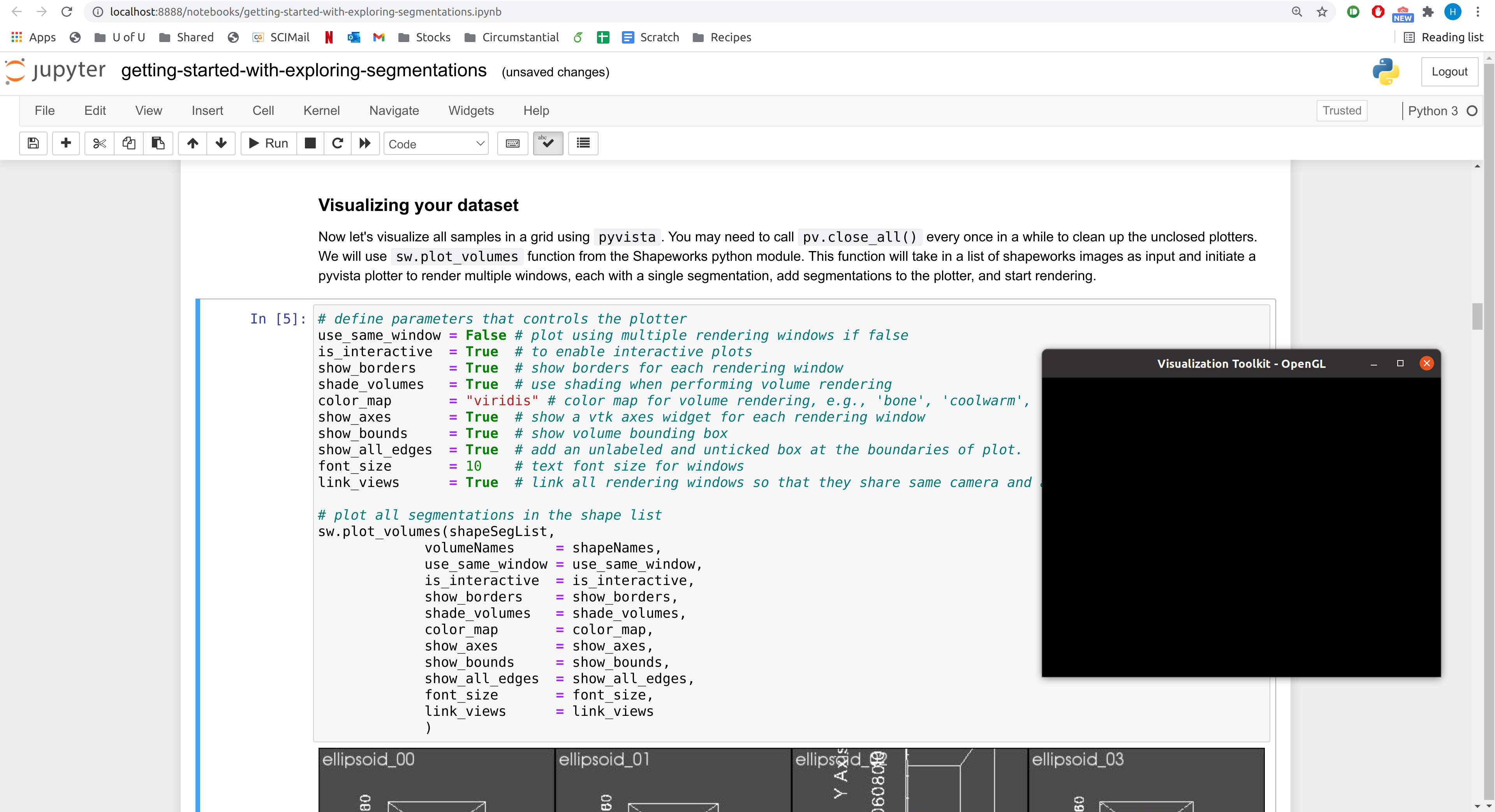 Unclosable empty "Visualization Toolkit - OpenGL" windows popping up when running certain ...