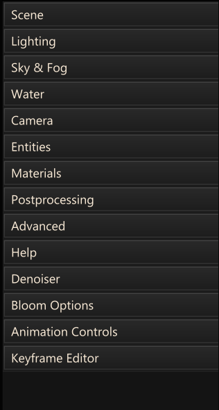 None of the scene options visible in Chunky 2.5.x snapshot GUI · Issue #1499 · chunky-dev/chunky ...