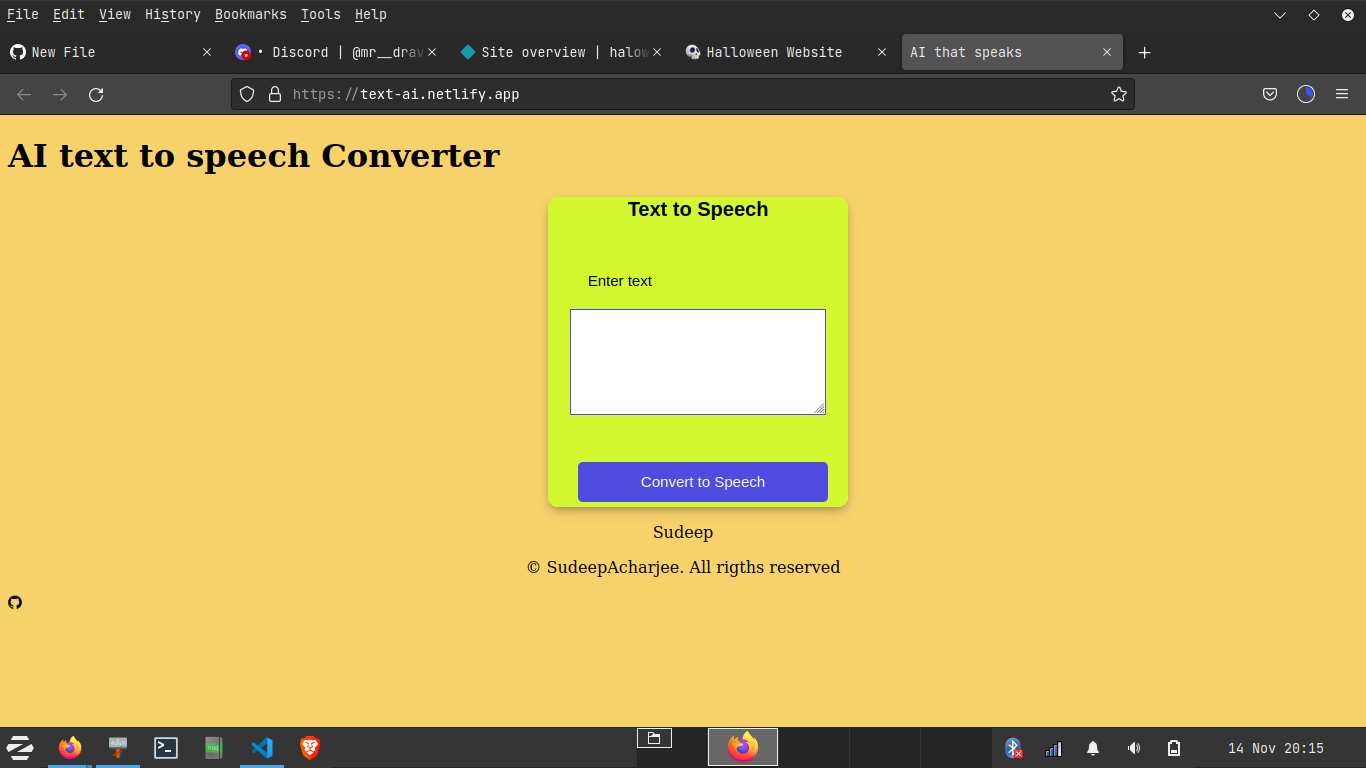 GitHub - SudeepAcharjee/AI-Text_to_Speech: A text to speech converter ...