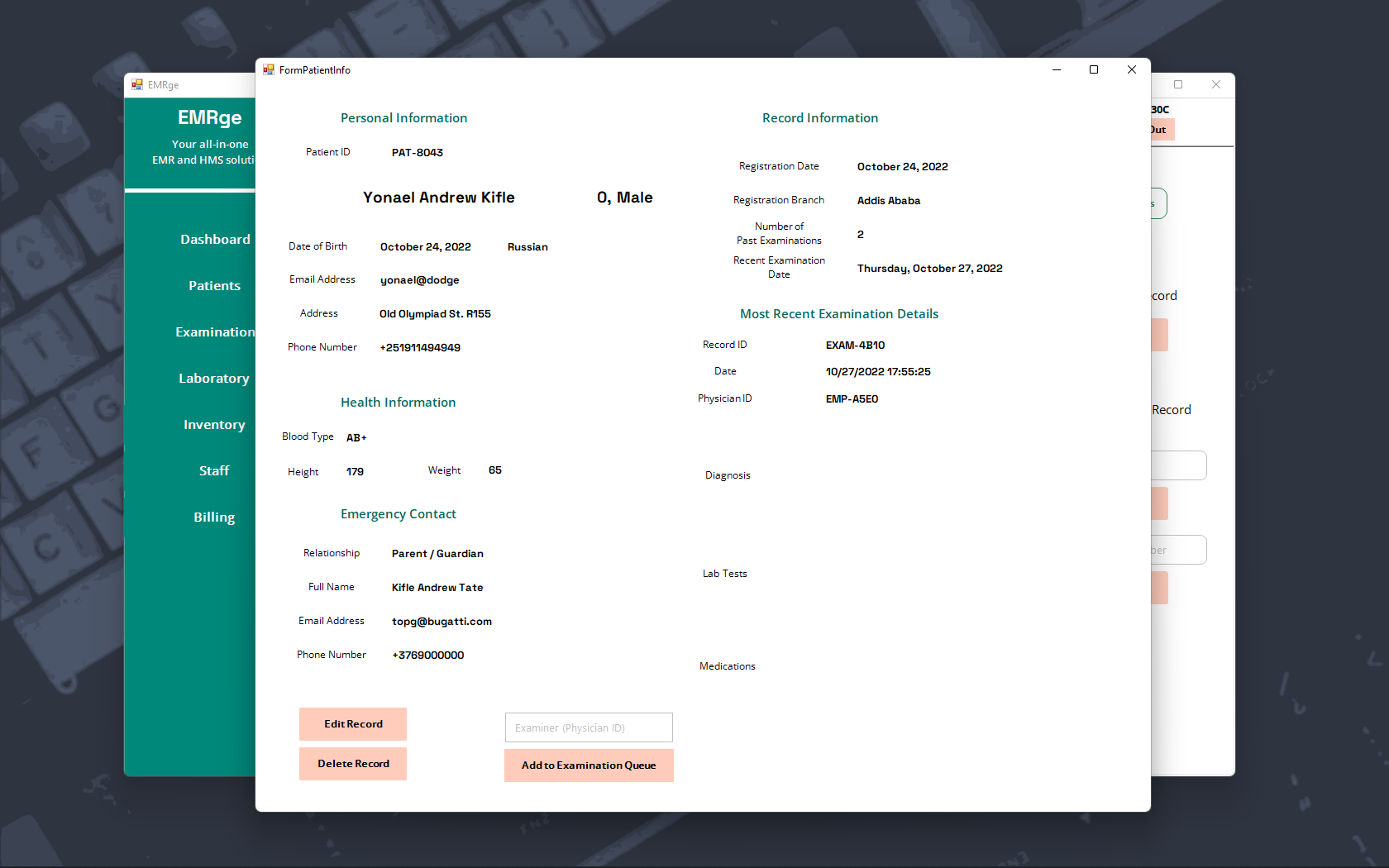 GitHub - yoniT02/EMRge: Your all-in-one EMR and HMS solution