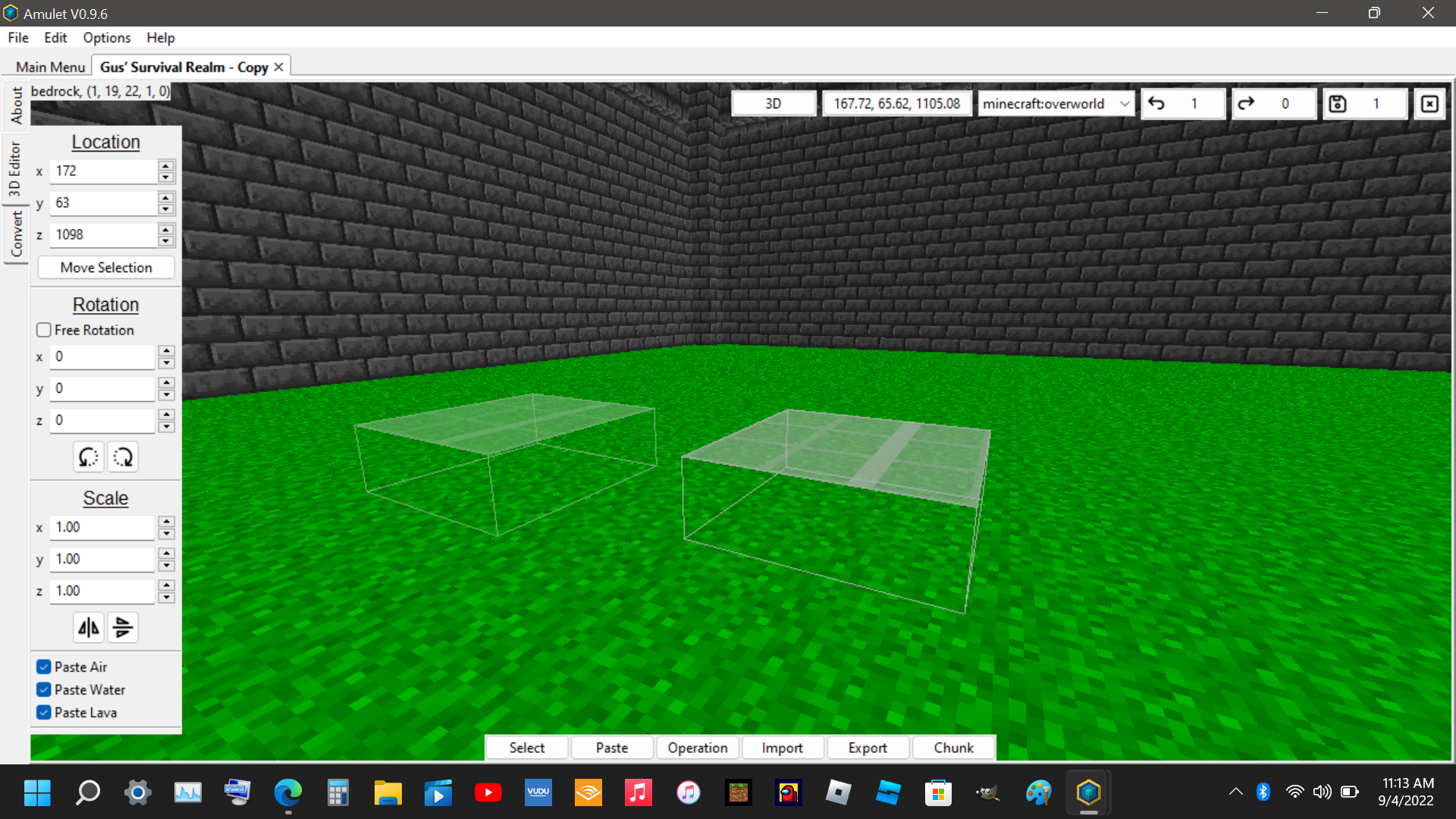 Bug Report Copypaste · Issue 774 · Amulet Teamamulet Map Editor · Github 