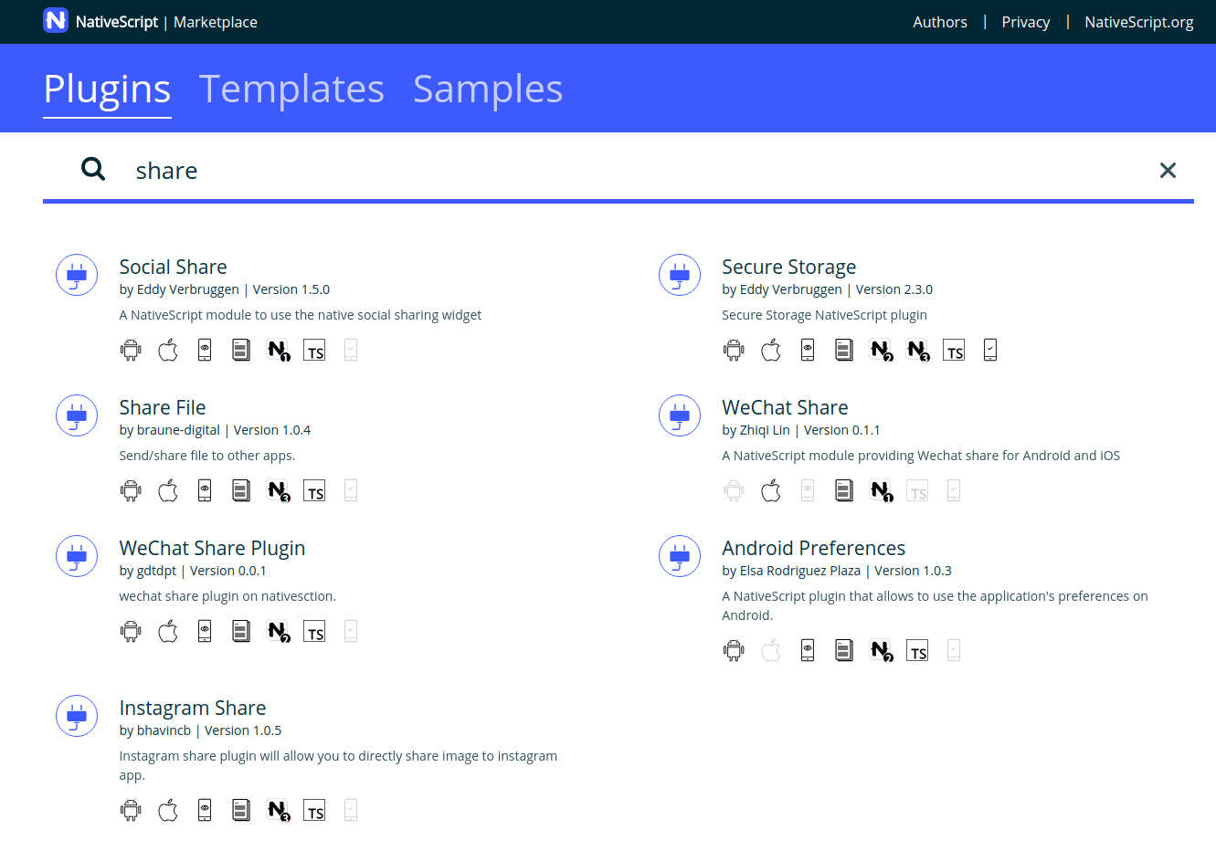 Provides support for 4.0 sharing plug-ins. · Issue #6025 · NativeScript/NativeScript · GitHub