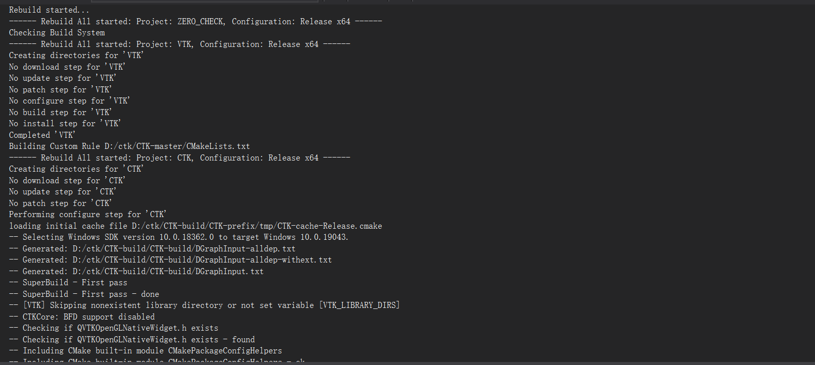 Build CTK with already installed VTK · Issue #1037 · commontk/CTK · GitHub