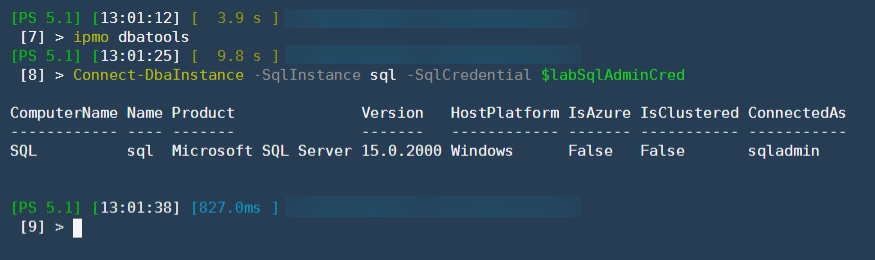 [Bug] connect-dbainstance or invoke-invokedbaquery is taking upward of 40 seconds to connect ...