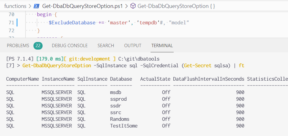 Set-DbaDbQueryStoreOption & model database · Issue #7786 · dataplat/dbatools · GitHub