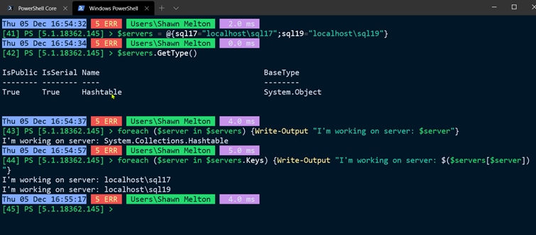Bug Get Dbadbstate Passing Sqlinstance Param A Hashtable Returns