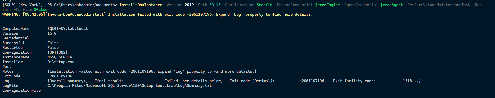 [Bug] Install-DbaInstance - Log property is not providing any detail · Issue #6308 · dataplat ...