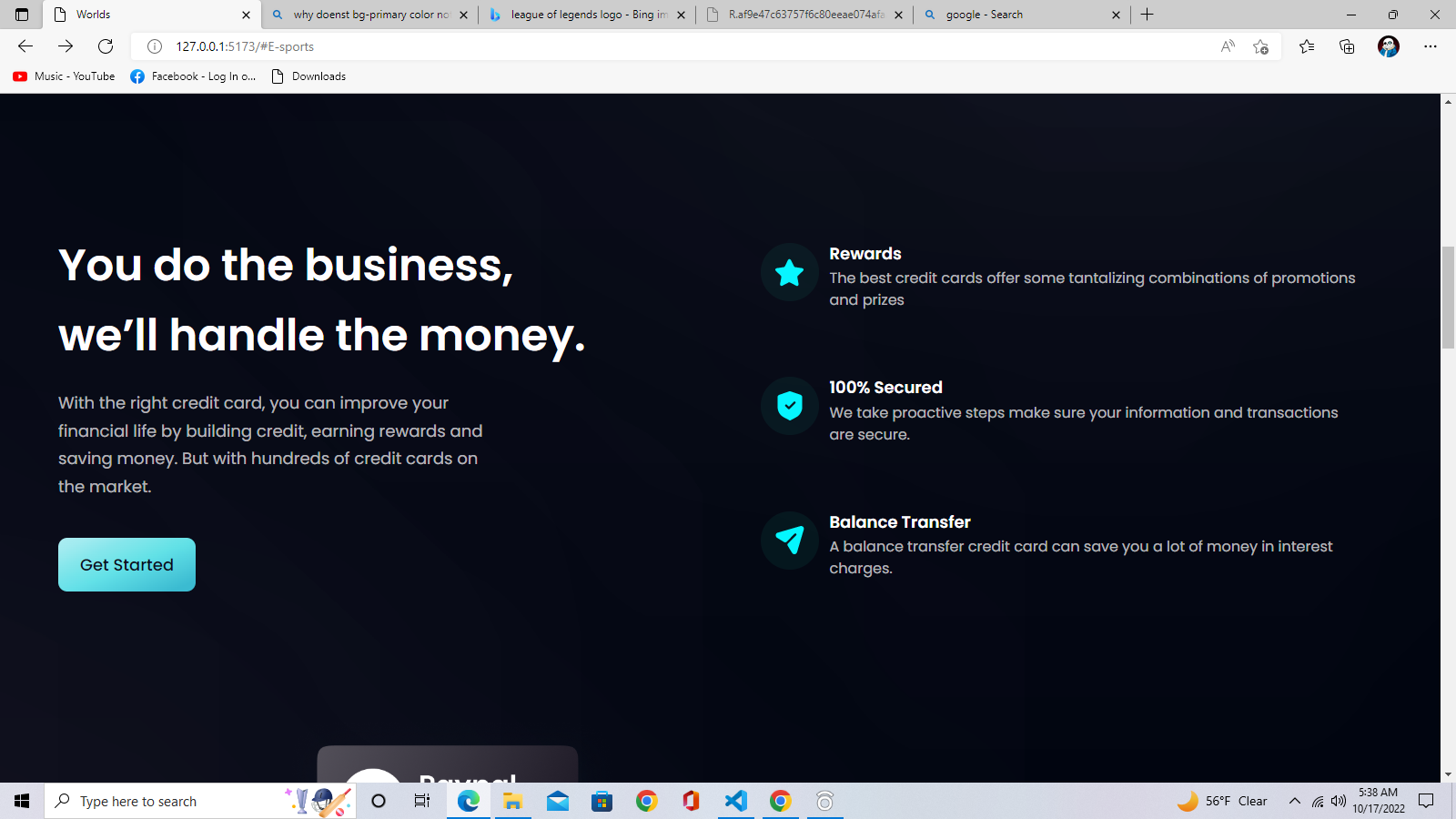 GitHub - TerranceFinleyZ/Bank-card-clone