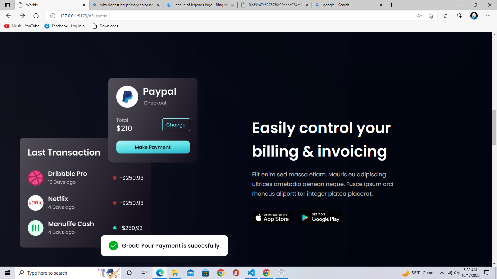 GitHub - TerranceFinleyZ/Bank-card-clone