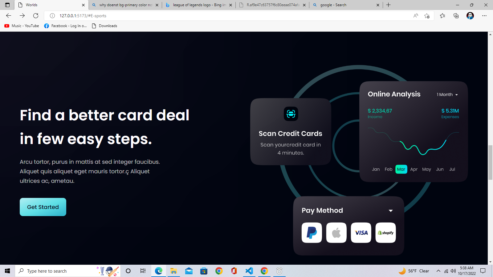 GitHub - TerranceFinleyZ/Bank-card-clone