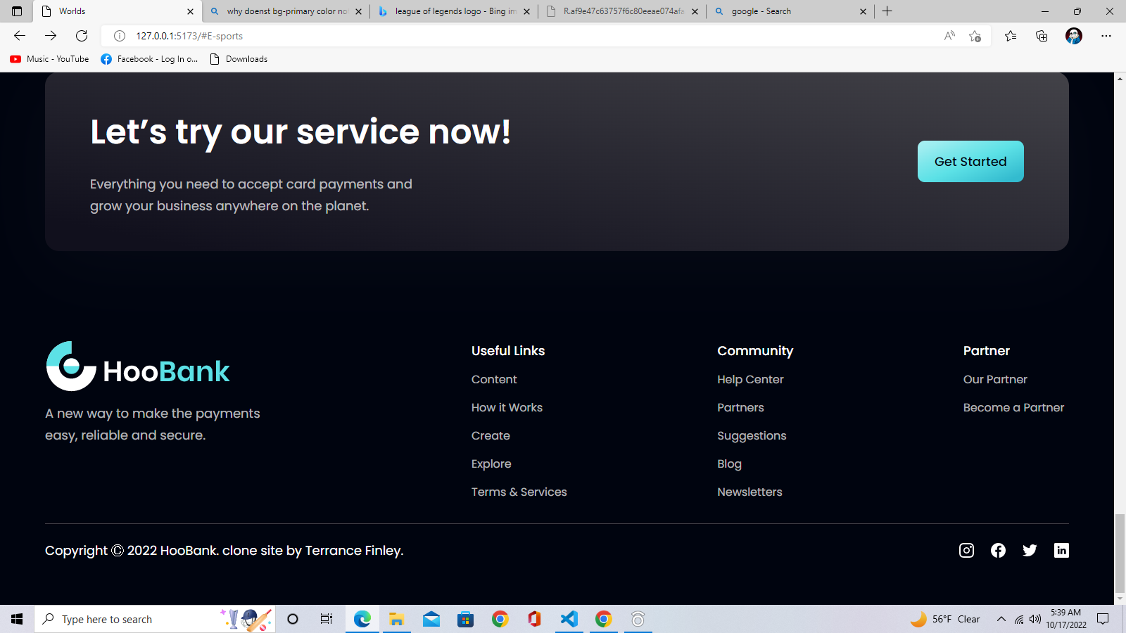GitHub - TerranceFinleyZ/Bank-card-clone