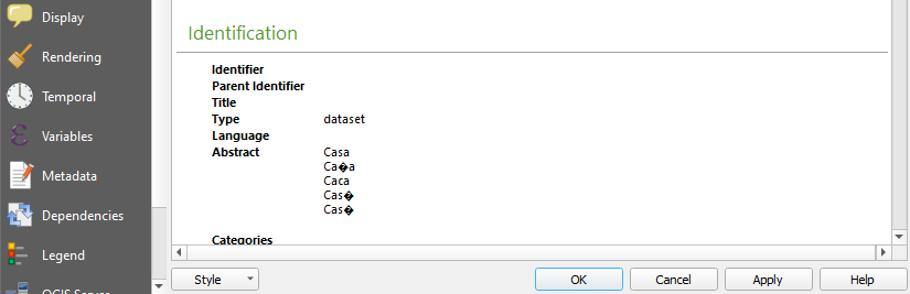Accents Displayed Incorrectly When Saving Metadata To Geopackage · Issue 47435 · Qgisqgis