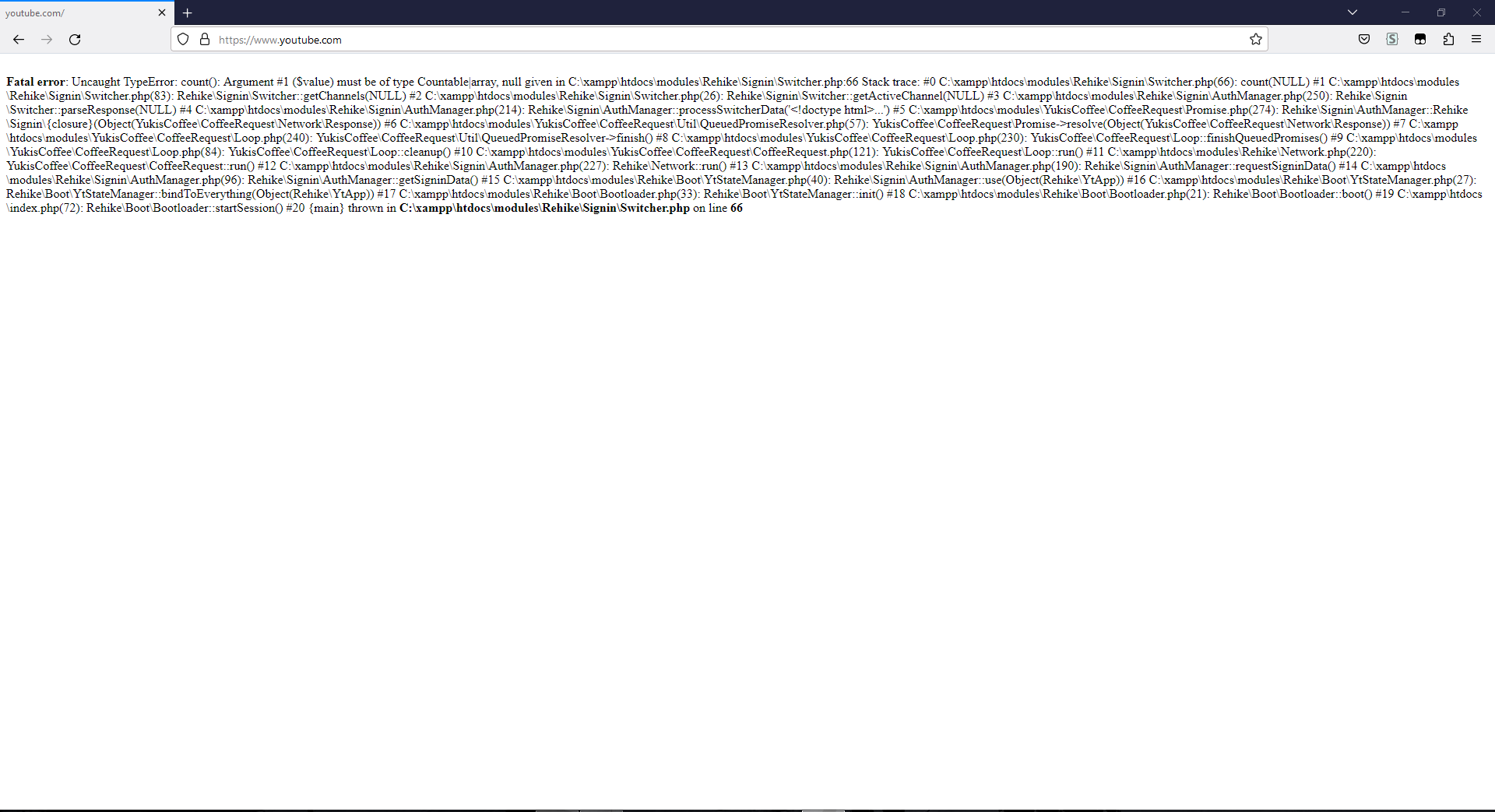 Fatal error on Firefox · Issue #322 · Rehike/Rehike · GitHub