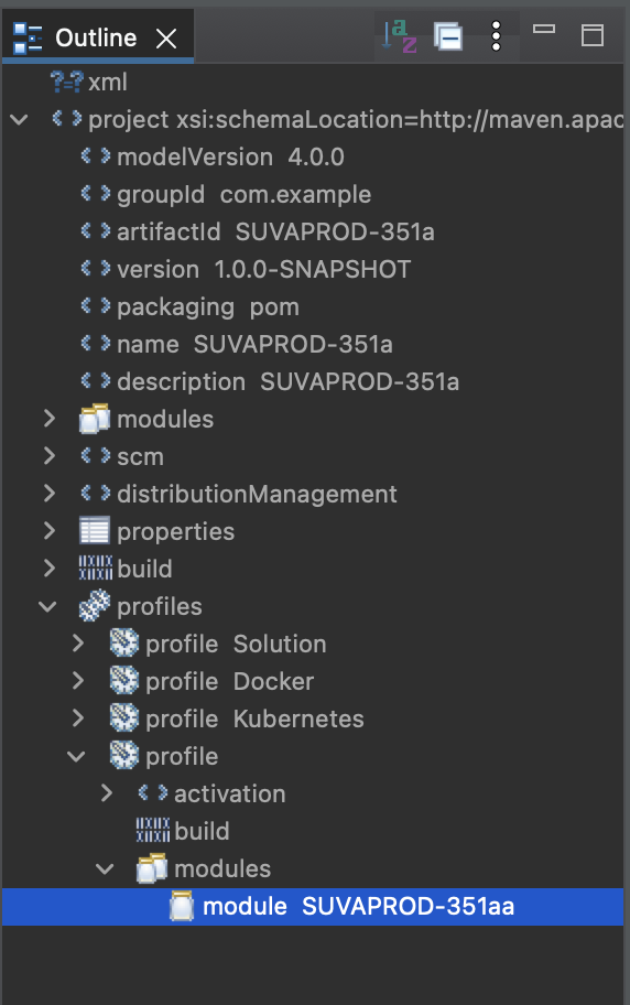 Unable to add and save the modules under profiles in the parent pom.xml file · Issue #1776 ...