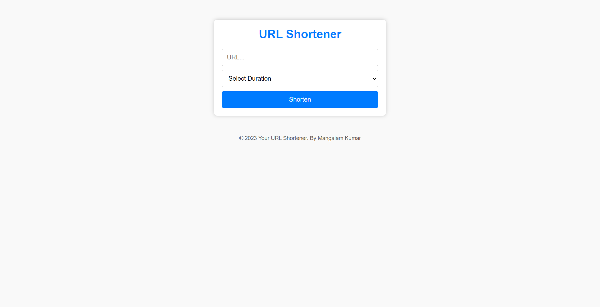 GitHub - Abhi0049k/URL-Shortener: URL shortener is a cutting-edge and user-friendly URL ...
