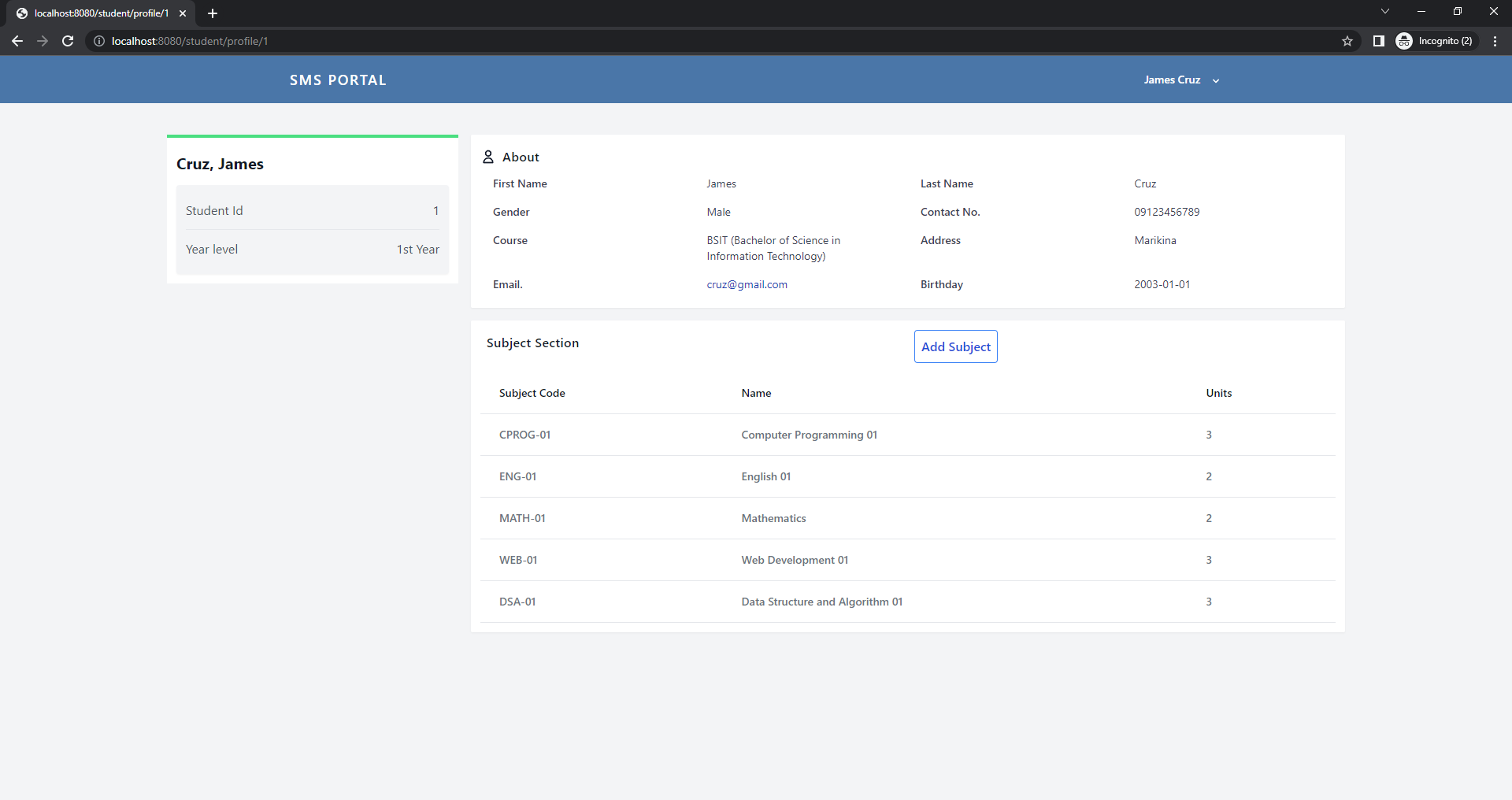 GitHub - vincolia/Student-Management-System: A simple Spring Framework web application based on ...