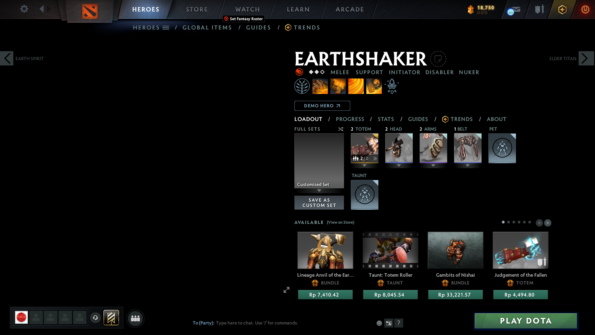 Dota is not loading the hero model in the loadout view. It also affects the card pack. · Issue ...