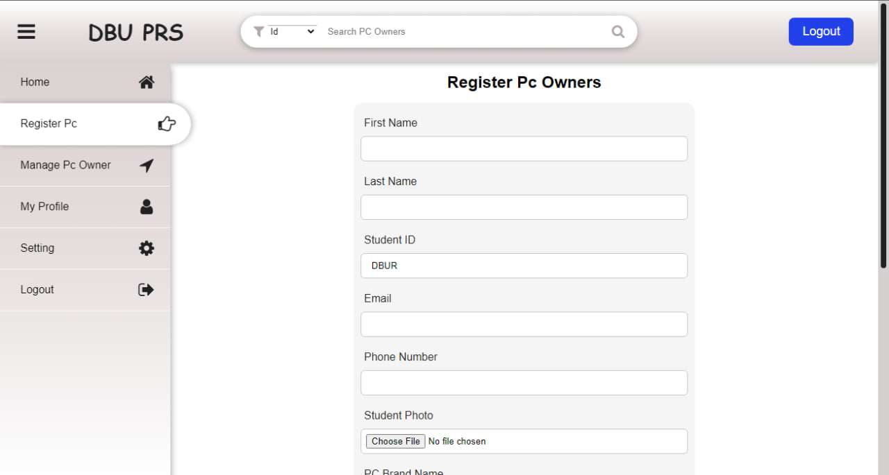 GitHub - Bekione/PC-Registration-System: This is a project I made for ...